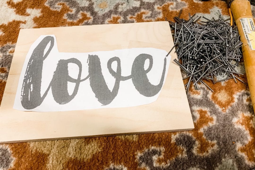 How To Make Valentine’s Day Thin Blue Line String Art - Love and Blues